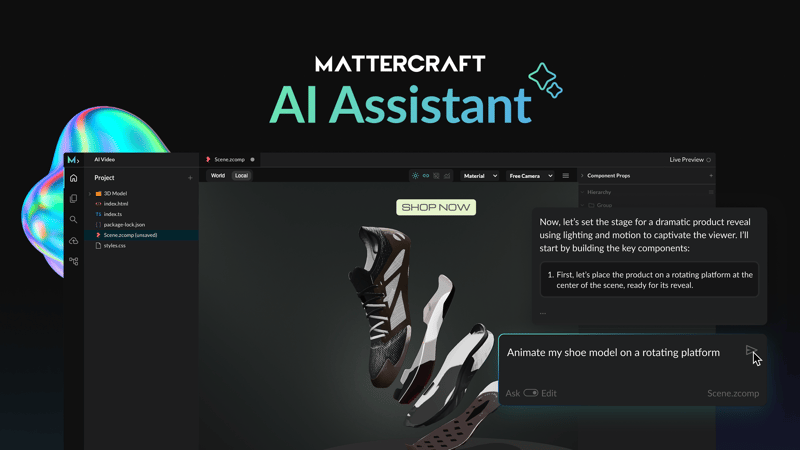 Mattercraft AI: Supercharging The Art Of Immersive 3D Content For The Web
